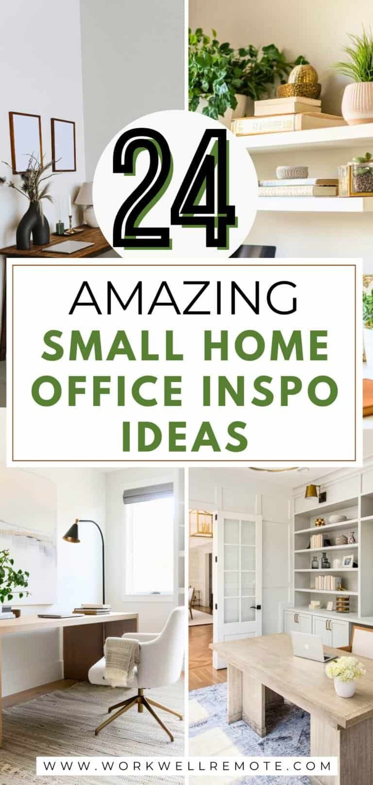 24 Unique Small Home Office Inspo Ideas - Work Well Remote