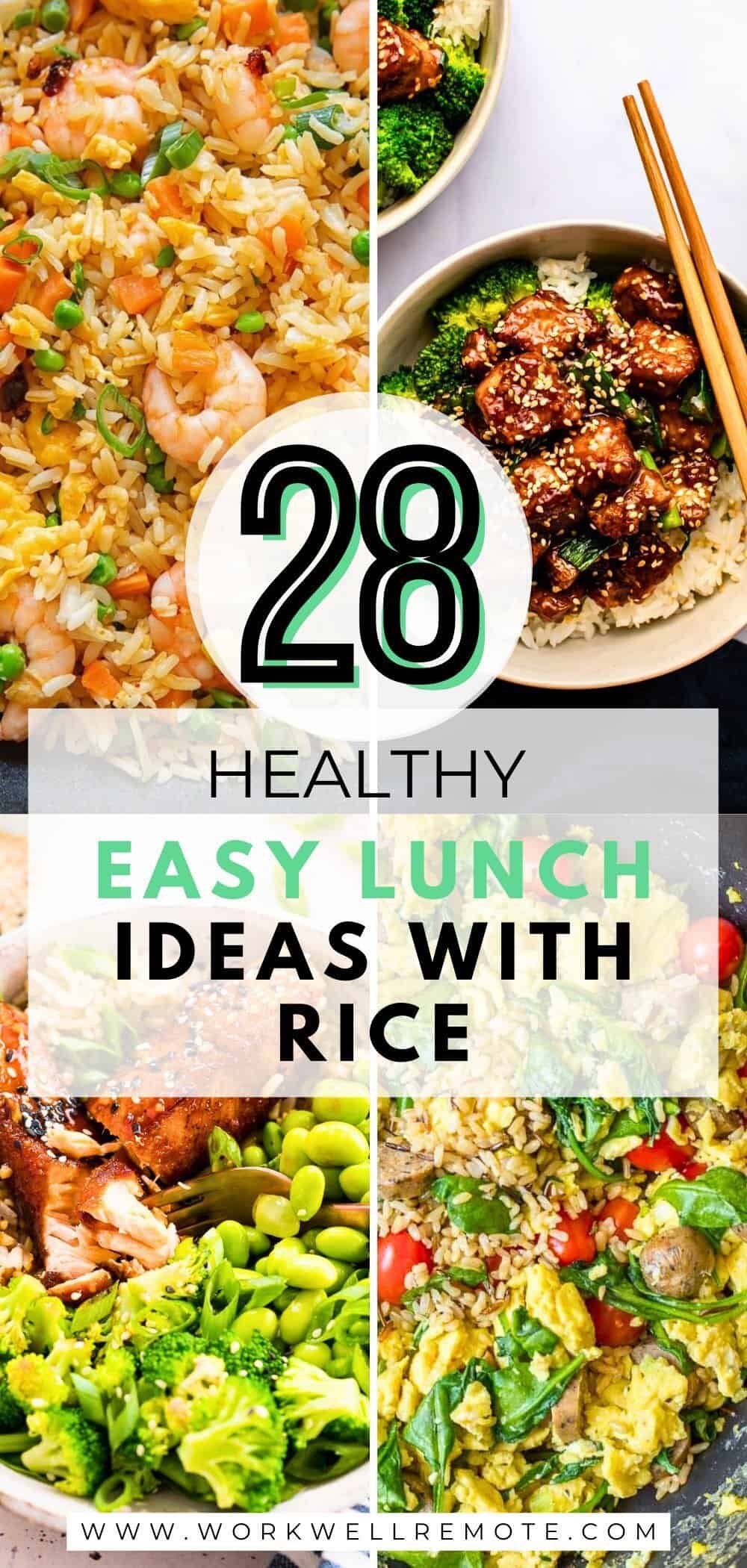 28 Easy Healthy Rice Lunch Ideas You’ll Love - Work Well Remote