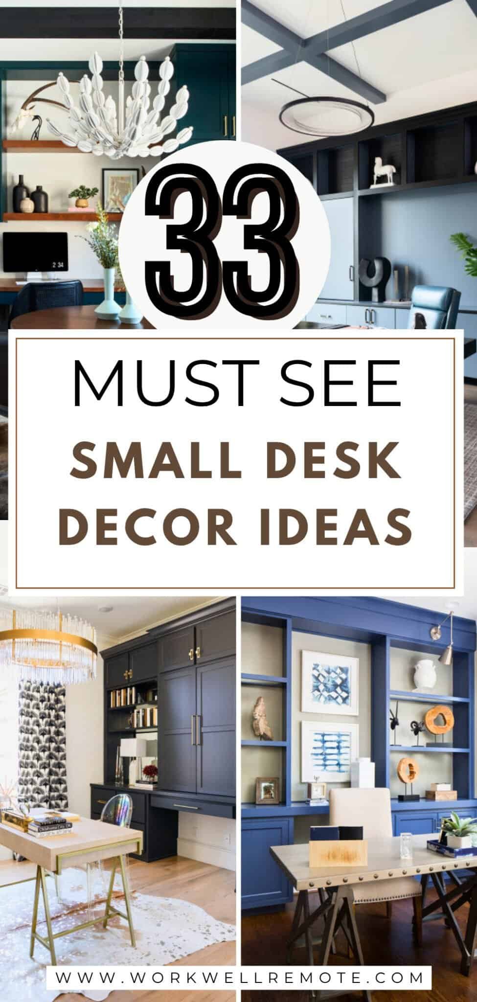 33 Adorable Desk Decor Ideas for a Cozy Home Office - Work Well Remote