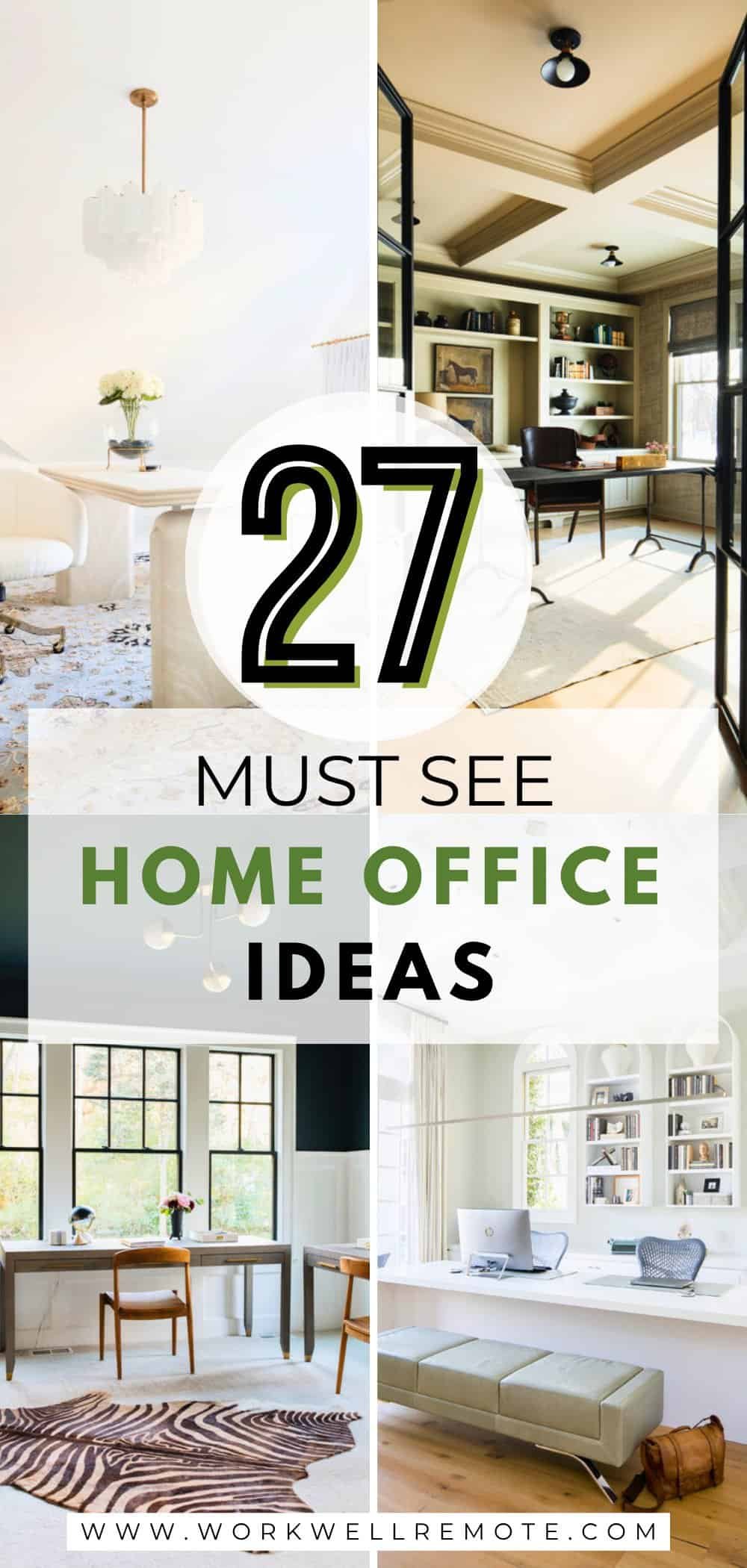 27 Simple Home Office Ideas for a Productive Workspace - Work Well Remote