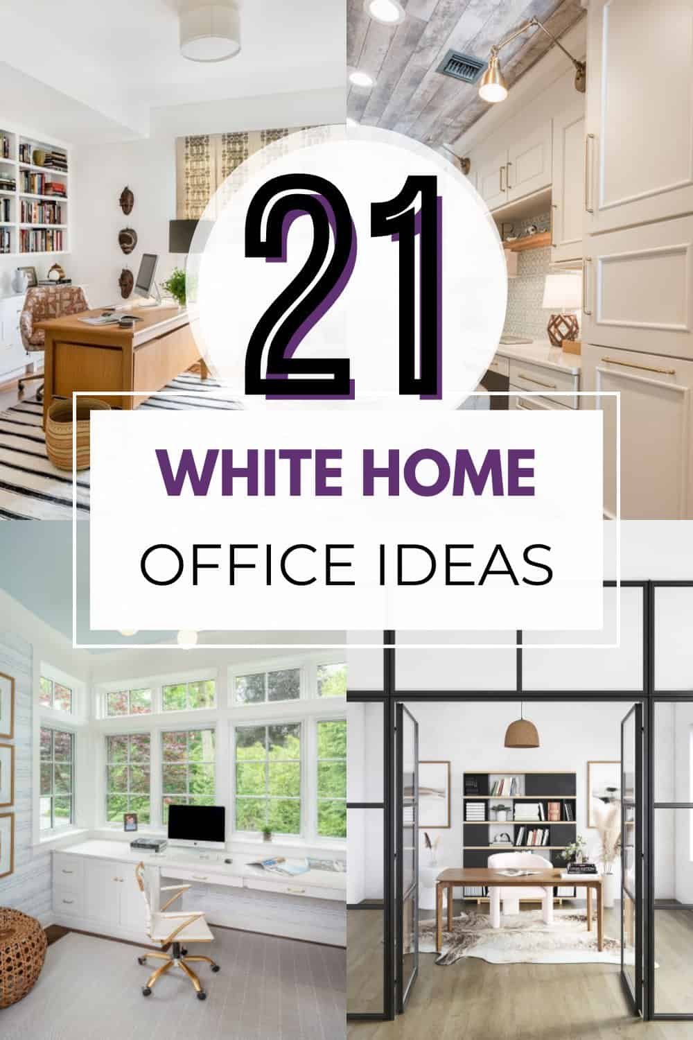 21 Stylish White Home Office Ideas - Work Well Remote