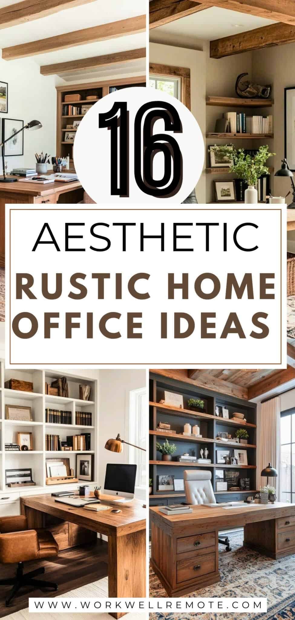 16 Rustic Home Office Ideas for a Cozy and Productive Workspace - Work ...