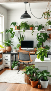 19 Inspiring Farmhouse Home Office Ideas for a Cozy Workspace - Work ...