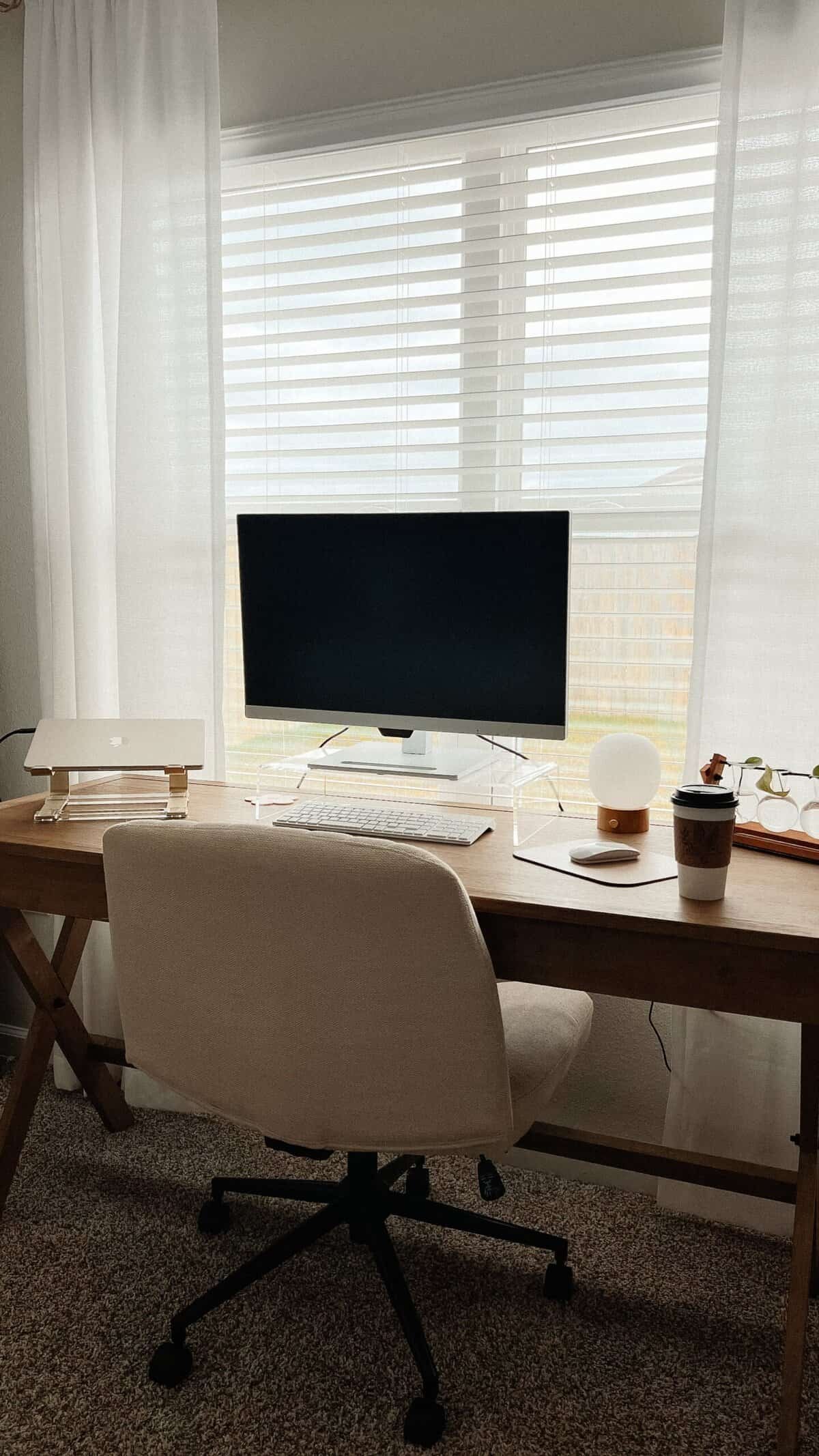 22 Stunning Neutral Home Office Ideas for a Calming Workspace - Work ...