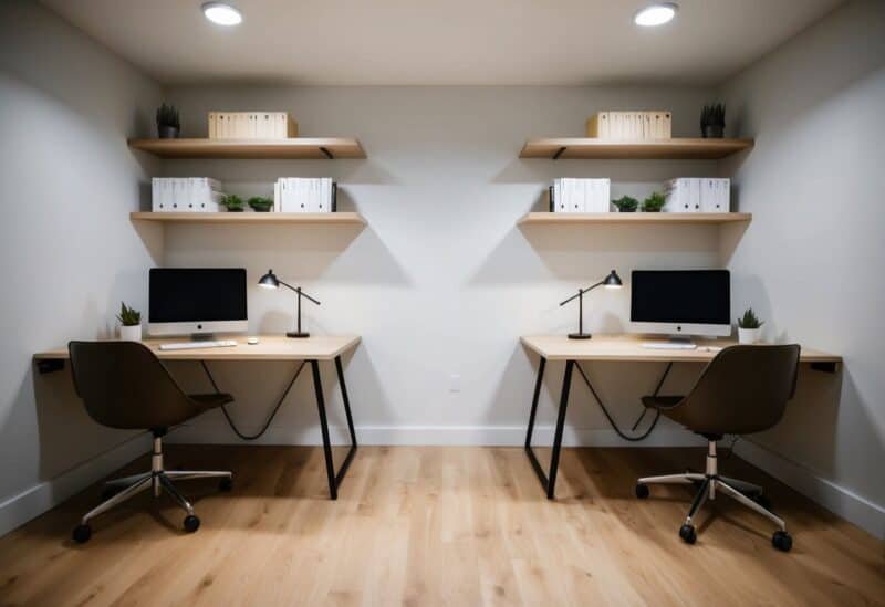 17 Two Desk Home Office Ideas for Maximizing Space - Work Well Remote