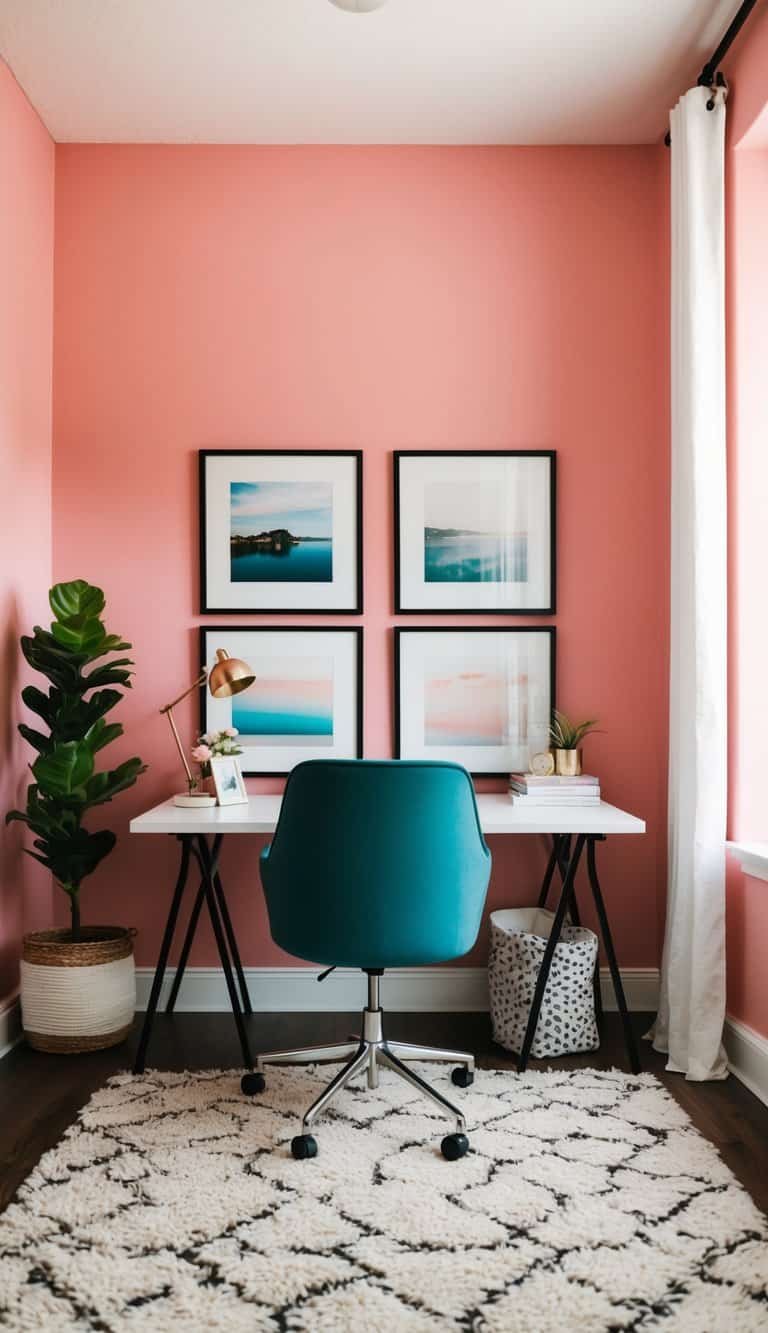 34 Chic Pink Home Office Ideas for a Stylish Workspace - Work Well Remote