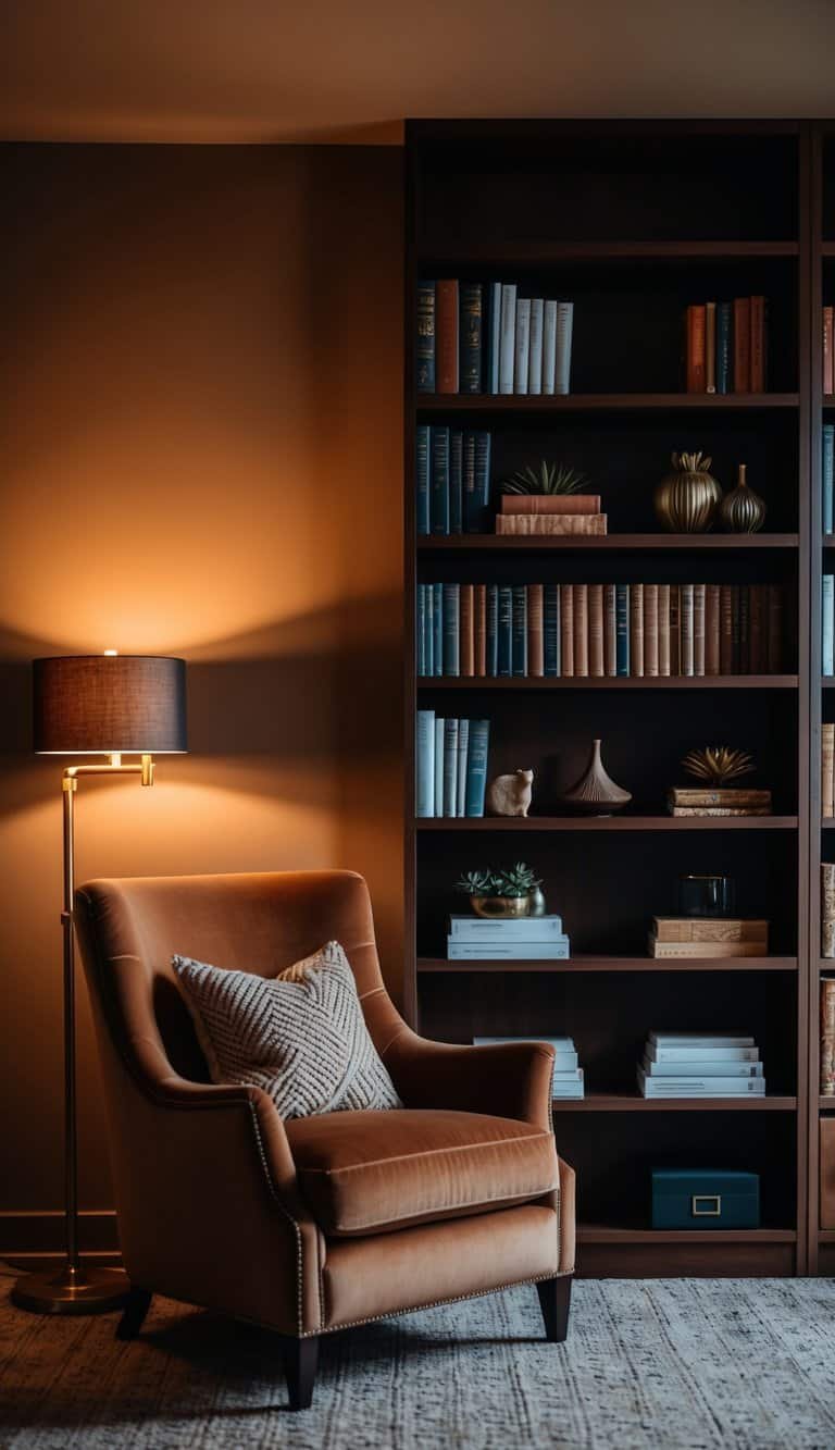 34 Cozy Warm & Dark Home Office Inspiration Ideas - Work Well Remote