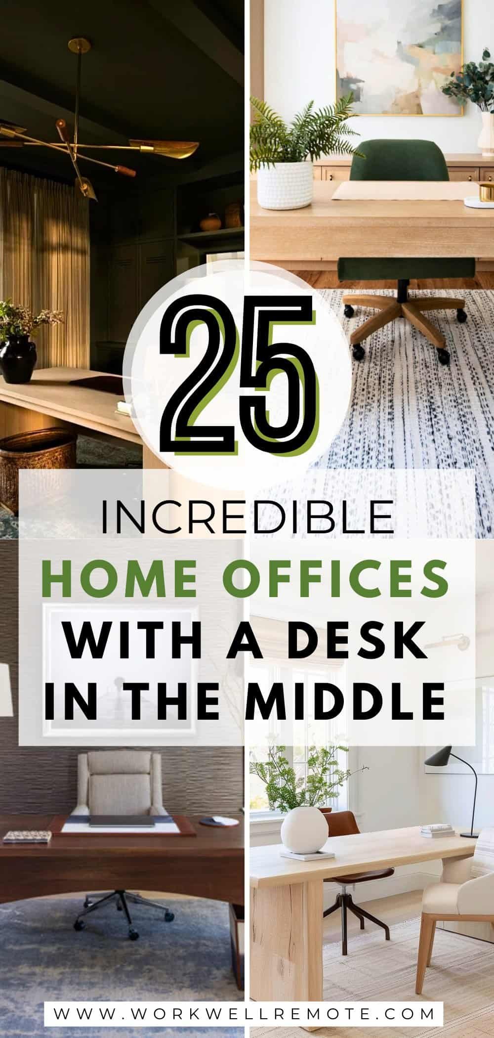 25 Stunning Home Office Ideas with a Desk in the Middle of the Room ...