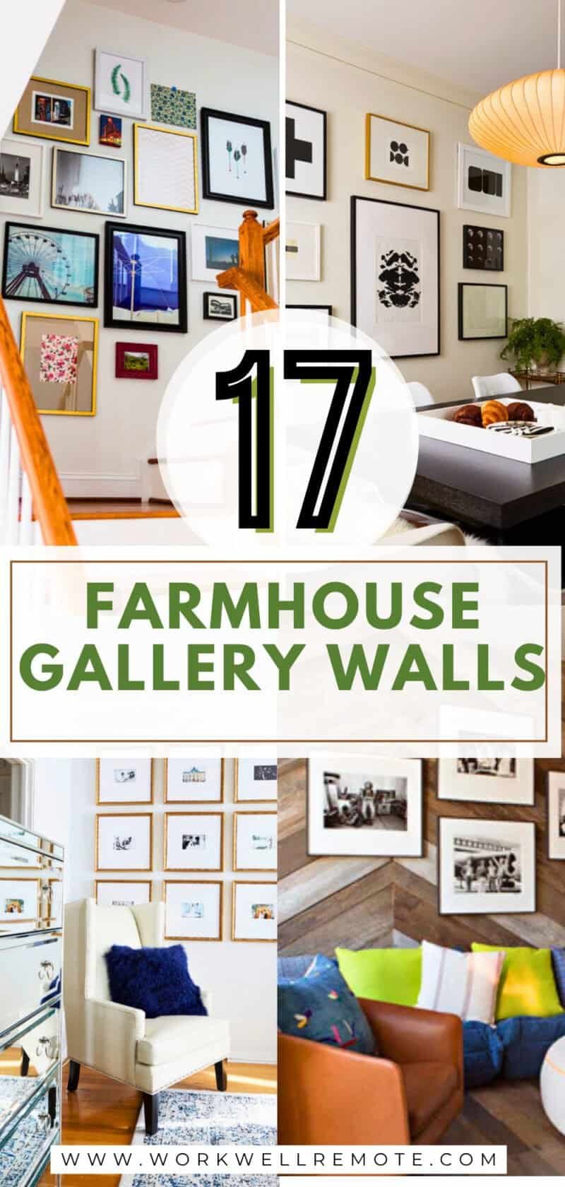 17 Stunning Rustic Farmhouse Gallery Wall Ideas - Work Well Remote