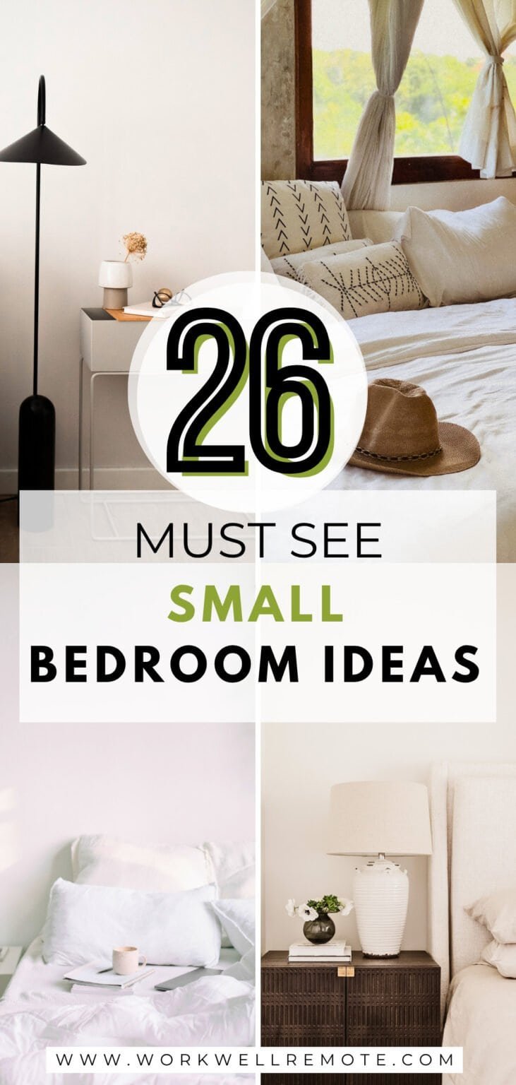 26 Simple Bedroom Ideas for Small Rooms - Work Well Remote