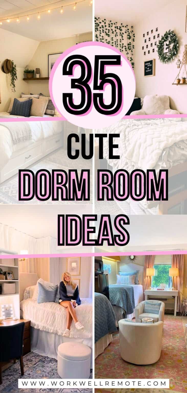 35 Cute and Creative Dorm Desk Ideas - Work Well Remote