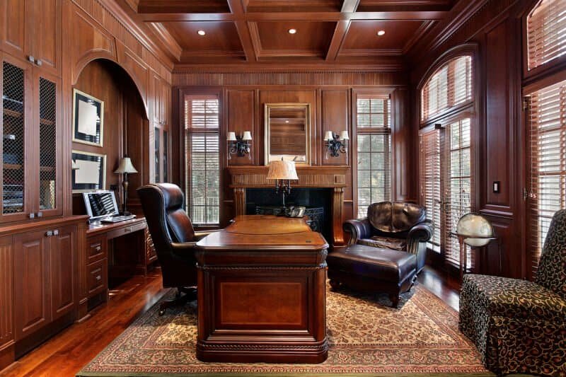 26 Luxury Home Office Inspirations for an Elegant Workspace - Work Well ...