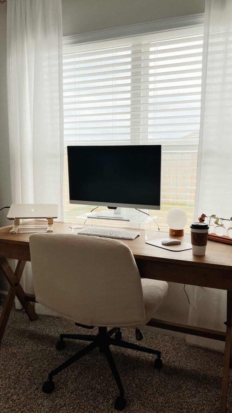 48 Stunning Neutral Home Office Ideas for a Minimalist Workspace - Work ...