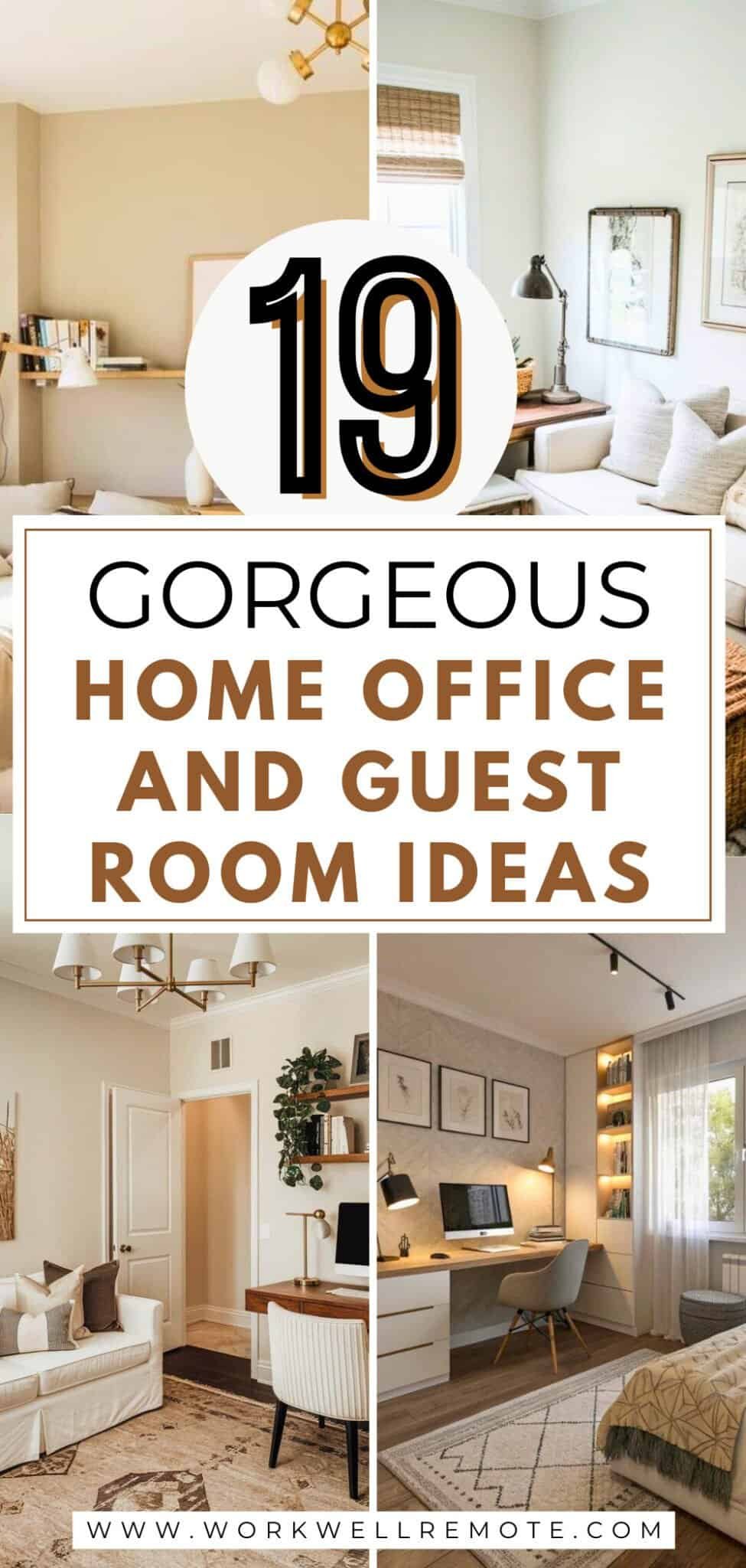 19 Creative Home Office and Guest Room Inspirations - Work Well Remote