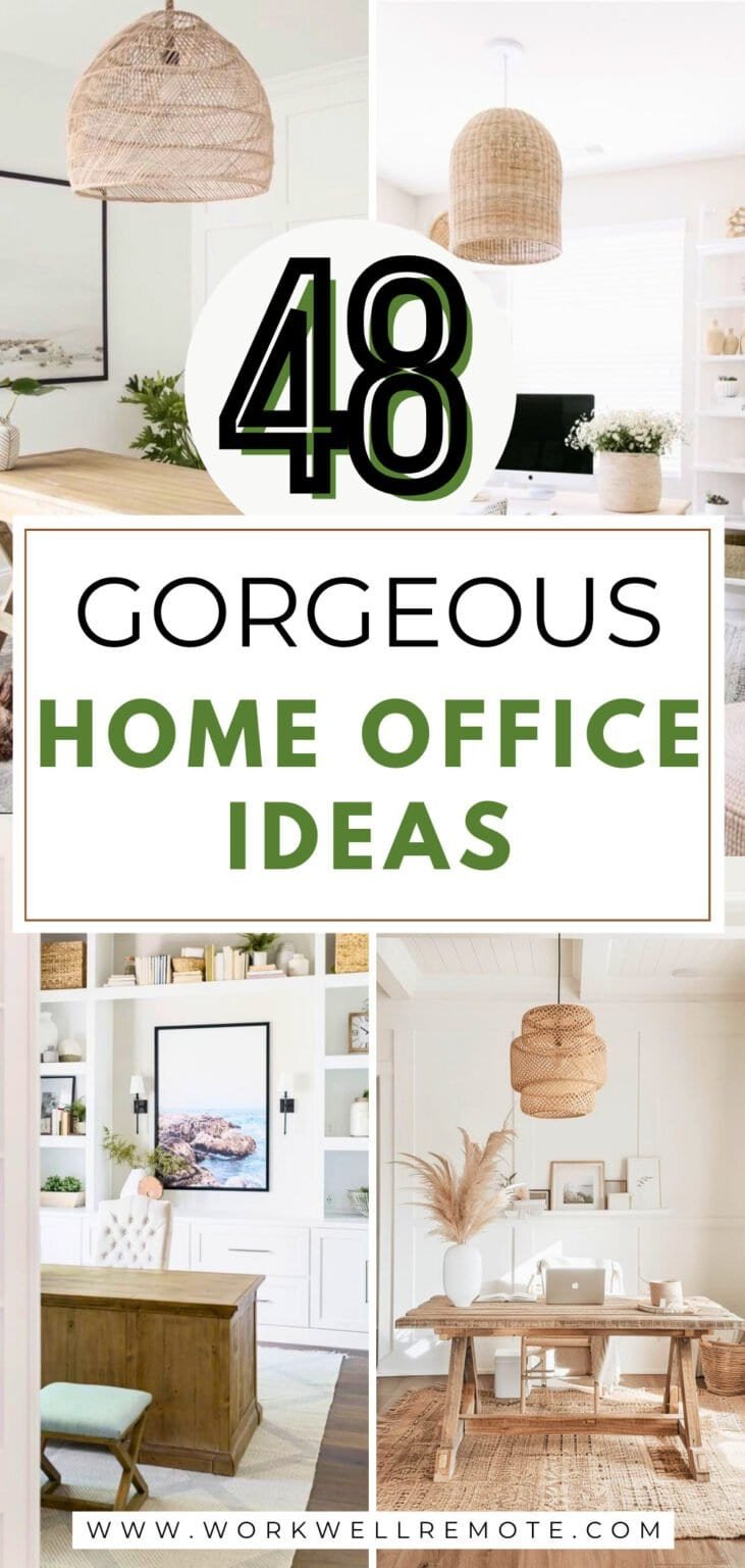 48 Stunning Neutral Home Office Ideas for a Minimalist Workspace - Work ...