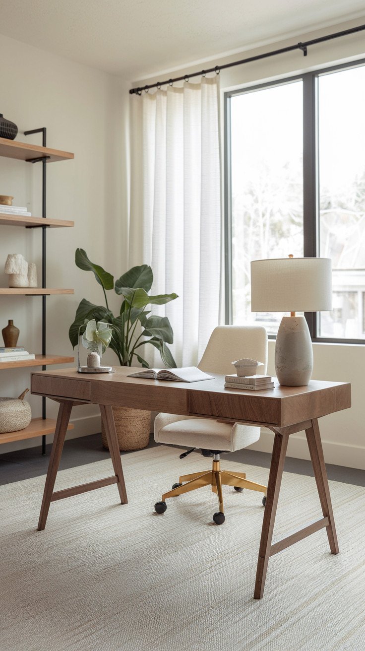 25 Stunning Home Office Ideas with a Desk in the Middle of the Room ...