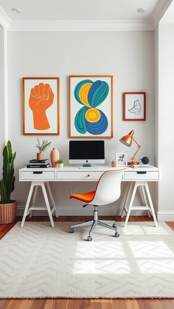 19 Inspiring Ideas for Home Office Decor with Neutral Rugs - Work Well ...