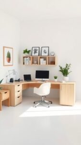 30 Neutral Home Office Inspiration Ideas - Work Well Remote