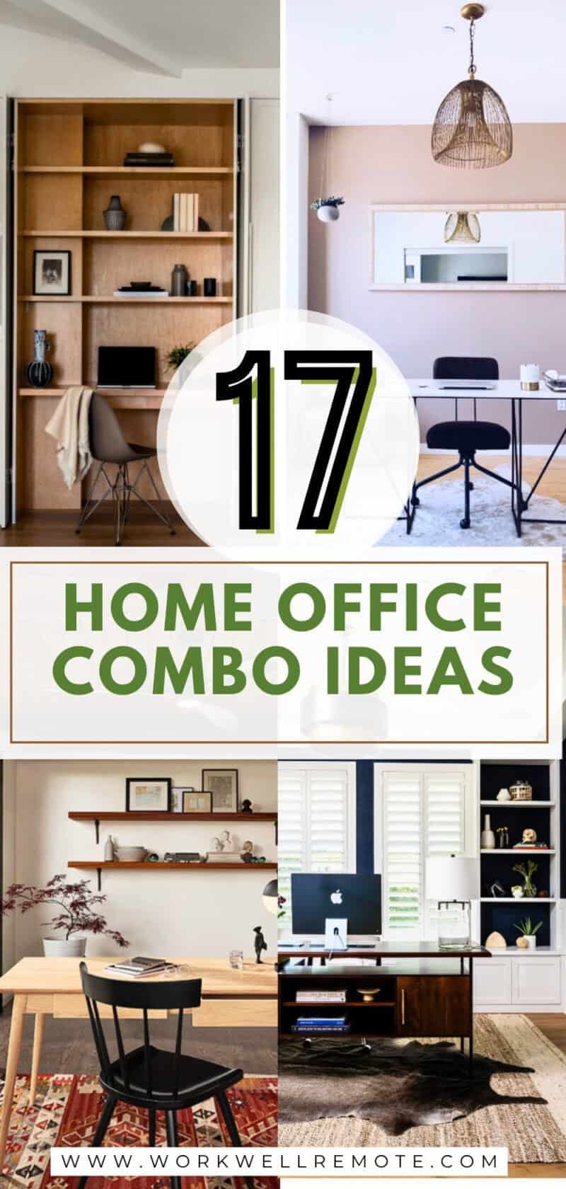 17 Gorgeous Home Office TV Room Combo Ideas - Work Well Remote