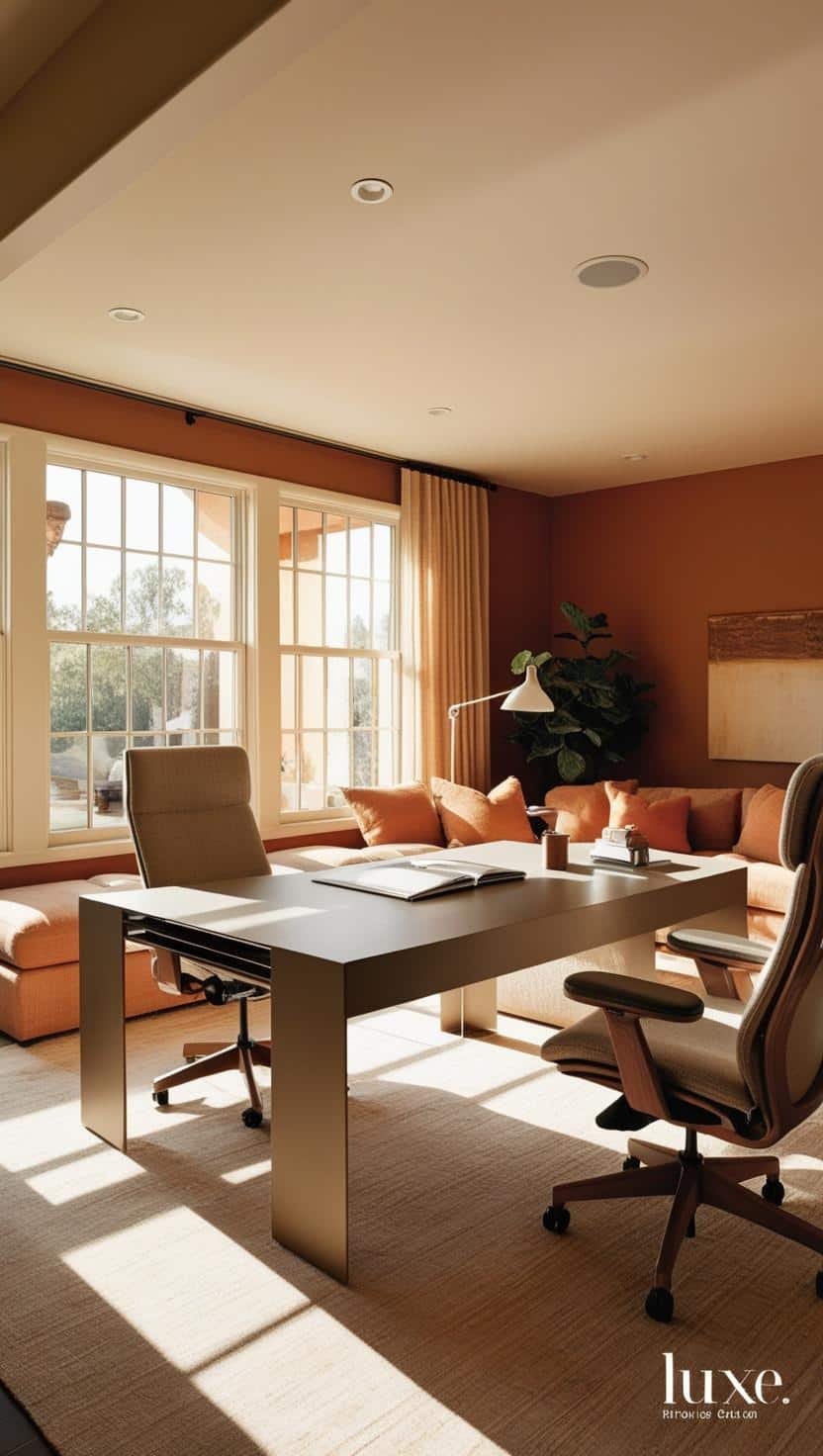 17 Gorgeous Home Office TV Room Combo Ideas - Work Well Remote