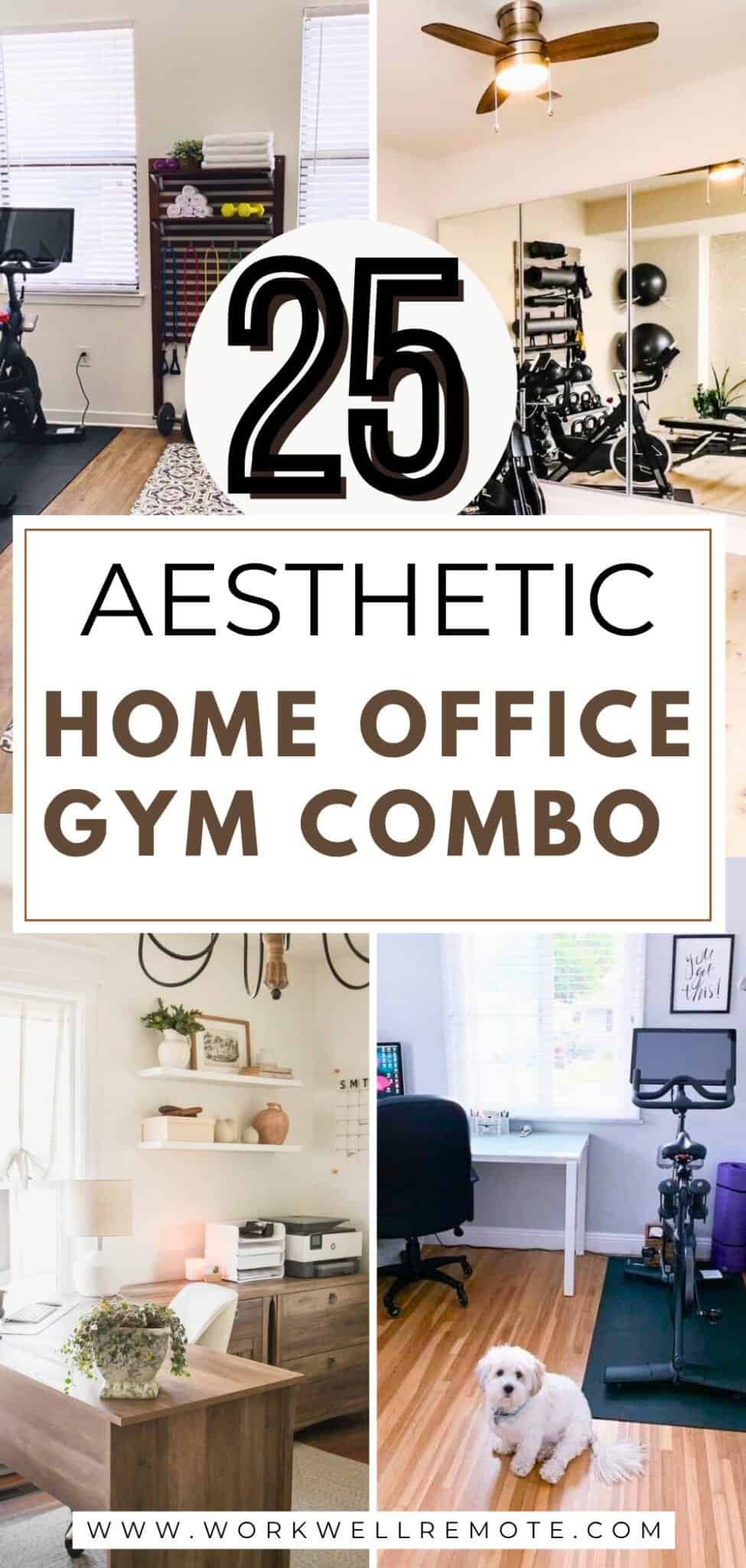 25 Gorgeous Home Office Gym Combo Layout Ideas - Work Well Remote