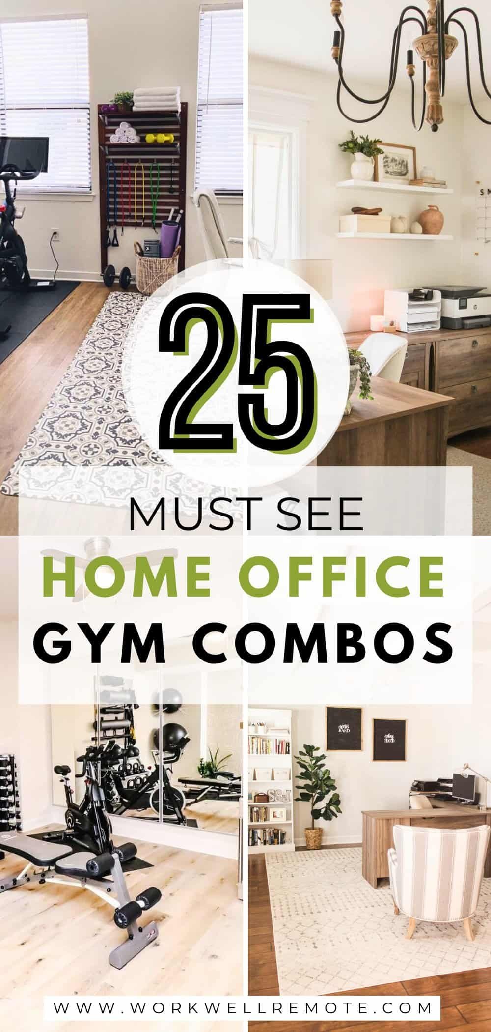 25 Gorgeous Home Office Gym Combo Layout Ideas - Work Well Remote