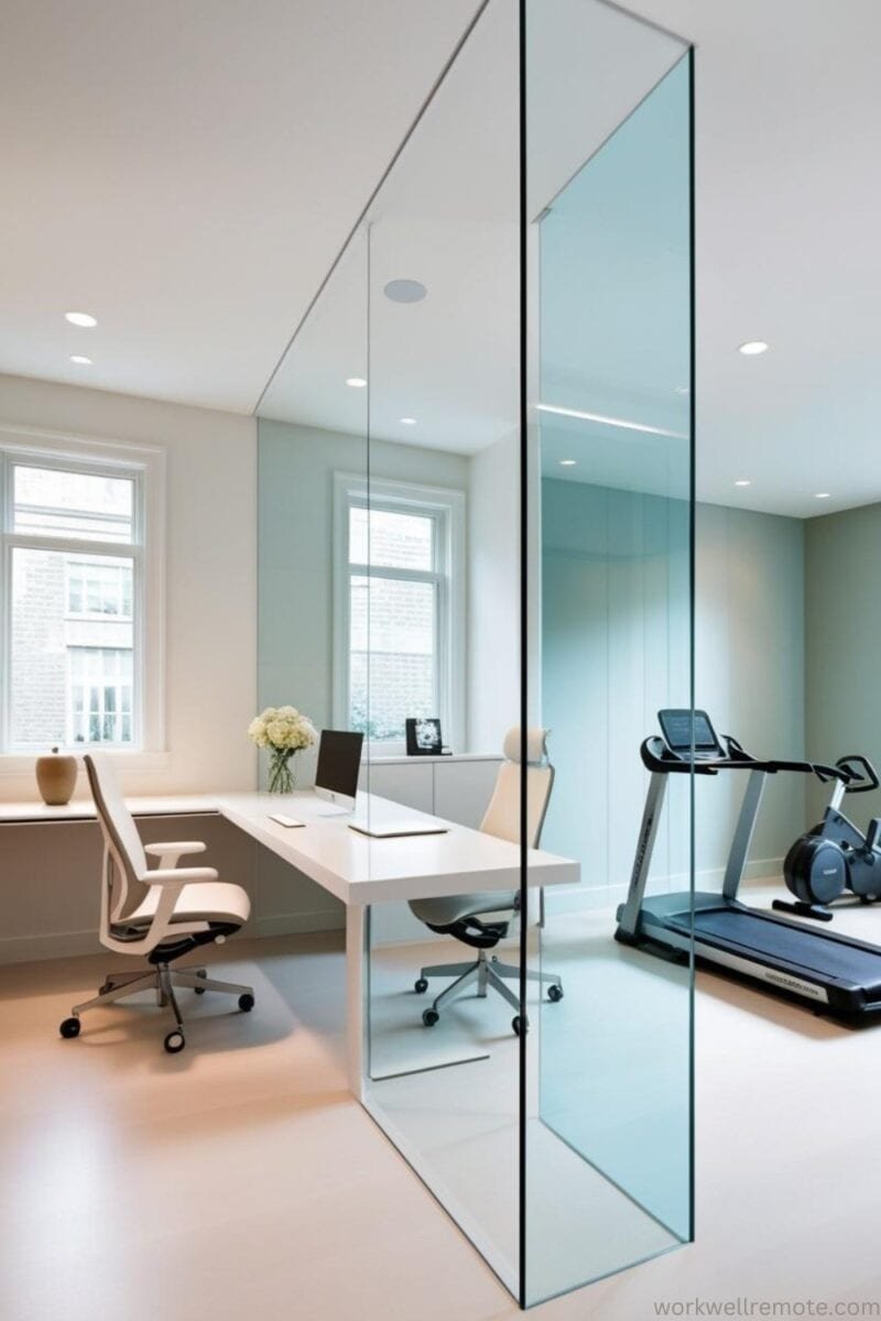 25 Gorgeous Home Office Gym Combo Layout Ideas - Work Well Remote