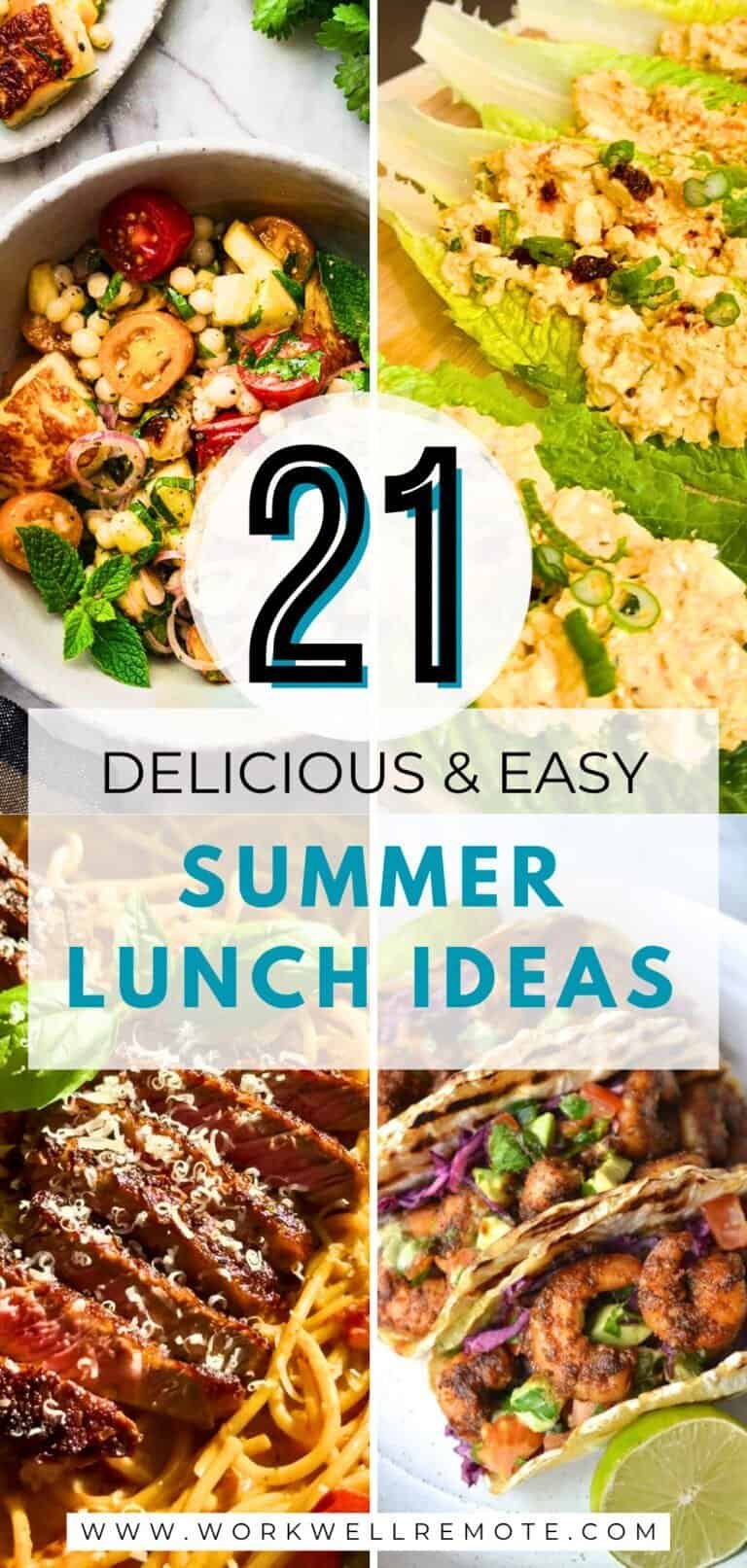 21 Refreshing Summer Lunch Ideas for Hot Days - Work Well Remote